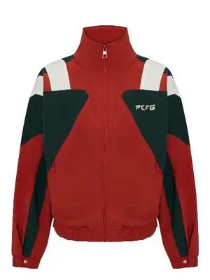 PCFG Oversized Boomerang Track Jacket Leopard