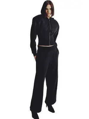 PCFG Pure Cotton Folded Sweatpants - Black