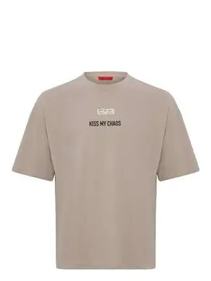 PCFG Pure Cotton Regular Fit Tshirt - Beige