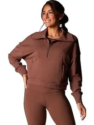 TAVI Cozy Half Zip - Clove