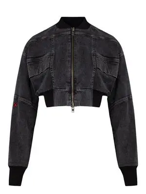 PCFG Your Itch Bomber Denim Jacket - Black