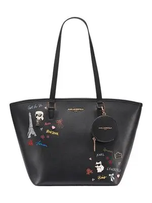 Karl Lagerfeld Paris Adele Tote Black