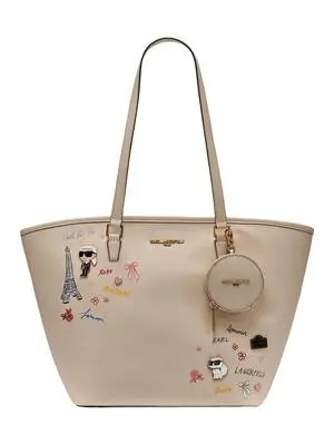 Karl Lagerfeld Paris Adele Tote Neutral Multi (brie)