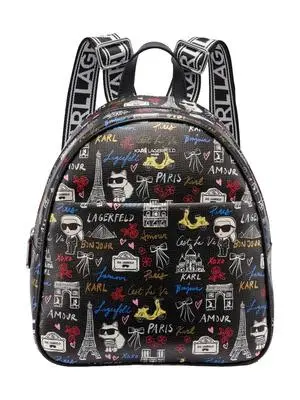 Karl Lagerfeld Paris Maybelle Backpack Black Multi