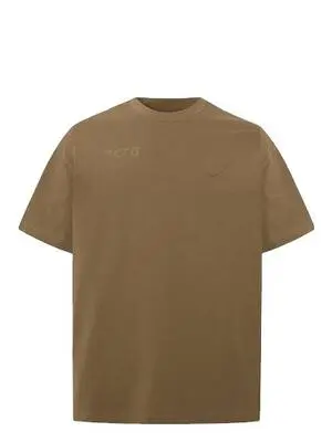 PCFG Cotton Oversized Tee With Emboss Detail - Chino Green