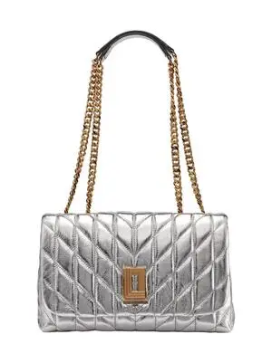 Karl Lagerfeld Paris Lafayette Shoulder Bag - Silver