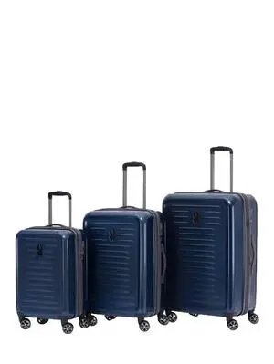 SPYDER Rails 3-piece Hardside Luggage Set - Carbon Blue