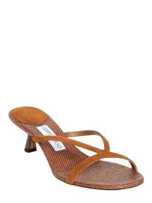 JIMMY CHOO Ciela Slide Sandal - Tan Mix