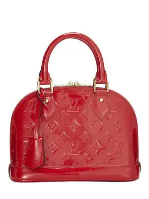 LOUIS VUITTON Monogram Vernis Alma Nm Handbag - Red
