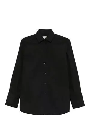 RÓHE Double-cuff Cotton Poplin Shirt - Black