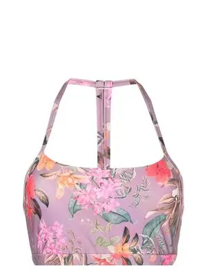 Beyond Yoga Floral-print Halterneck Bralette - Multicolour