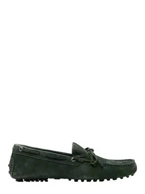 SCAROSSO James Driving Suede Loafers - Green