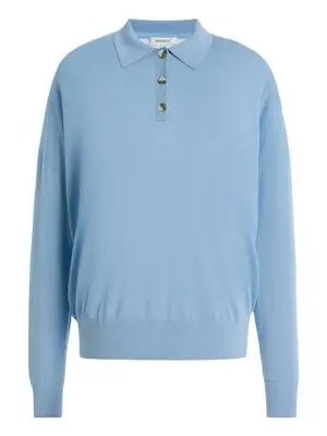 RENGGLI Silk Cashmere Boxy Polo