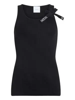 Patou Logo Tank Top - Black
