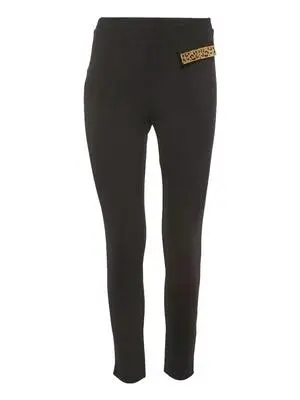 Roberto Cavalli Gabardine Leggings - Black