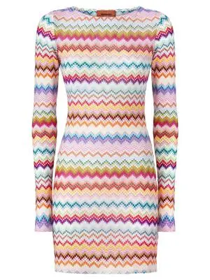 Missoni Zig-zag Beach Dress - White