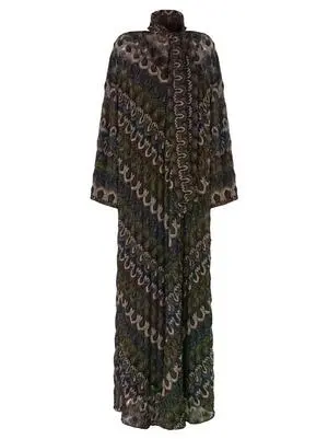 Missoni Long Sleeve Maxi Dress - Brown