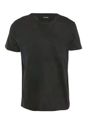 TOM FORD Cotton Crew Neck Pocket T-shirt - Black