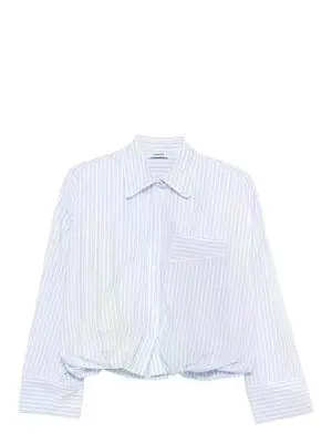 SANDRO Striped Button-Down Shirt