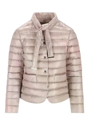 HERNO Tie-Detailed Puffer Coat