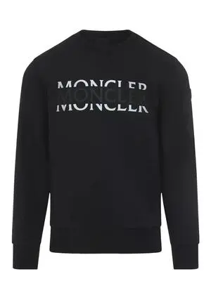 Moncler Long Sleeve Cotton T-shirt - Black