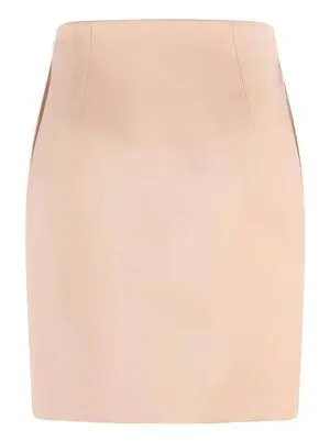 Chloé Mini Skirt With Vertical Stitching - Neutrals