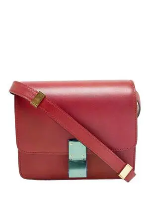 Celine Box Crossbody Bag - Red