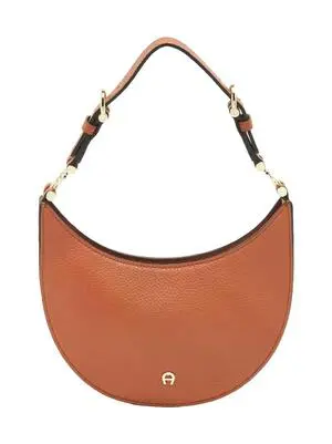 AIGNER Delia Leather Shoulder Bag - Brown