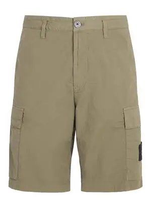 Stone Island Cotton-blend Cargo Shorts - Green