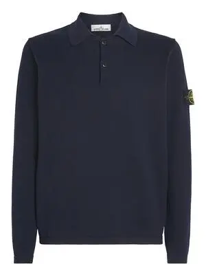 Stone Island Cotton Polo Shirt - Navy