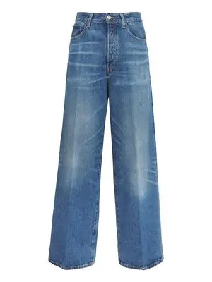 FRAME The Collegiate Wide-leg Jeans - Blue