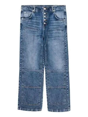 ALLSAINTS Tay Carpenter Wide-leg Jeans - Blue