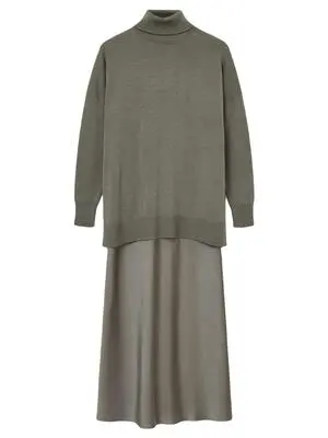 ALLSAINTS Juno 2-in-1 Midi Dress