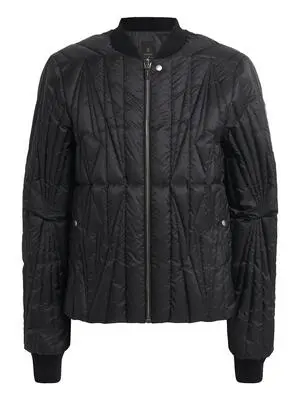 Rick Owens X Moncler Down Geocamo Flight Jacket - Black