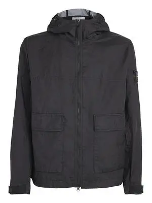 Stone Island Water-resistant Nylon Jacket - Black