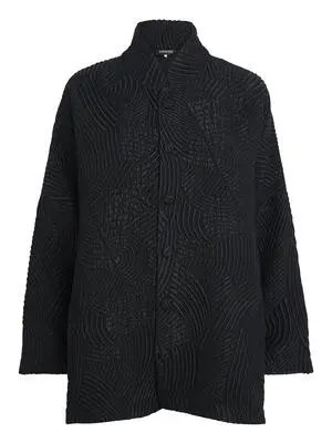 Eskandar Wool-silk Blend Quilted Jacket - Black