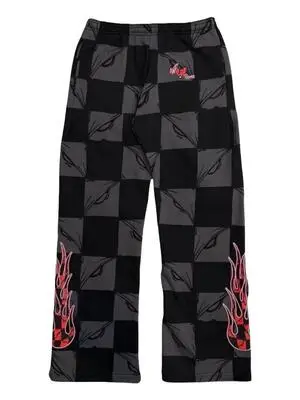 ANTI PROMO Atl Flame /grey Track Pants - Black