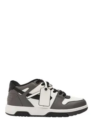 Off-White Out Of Office Panelled Leather Sneakers Grey