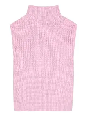 LISA YANG Jocelyne High-neck Cashmere Vest - Light Pink