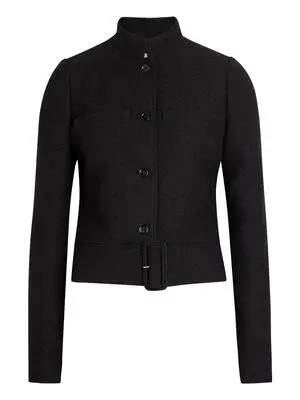 COURREGES Courrèges Belted Tweed Jacket