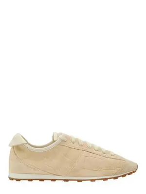 Jacquemus Les Tennis Textured Suede Sneakers - Ivory
