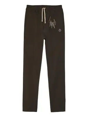 Rick Owens X Moncler Logo-appliquéd Cotton Sweatpants - Brown