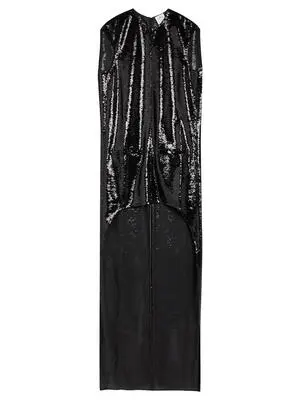 COURREGES Sequin-embellished Tulle Mini Dress - Black