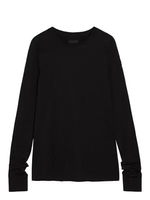 Rick Owens X Moncler Girder Logo-appliquéd Cotton T-shirt - Black