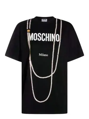 Moschino Logo-print T-shirt - Black