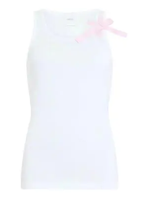 Patou Logo-detail Tank Top - White