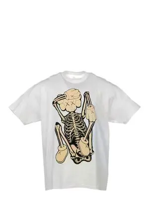 KAWS Skeleton-print T-shirt - White
