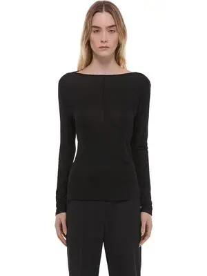 Helmut Lang Reverse Cowl Top - Black
