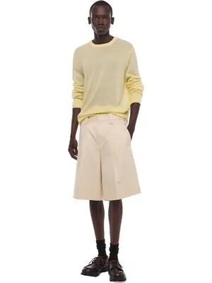 Helmut Lang Sheer Voile Crewneck Top - Yellow