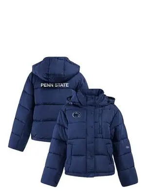 HYPE AND VICE Penn State Nittany Lions Full-zip Puffer Jacket - Navy